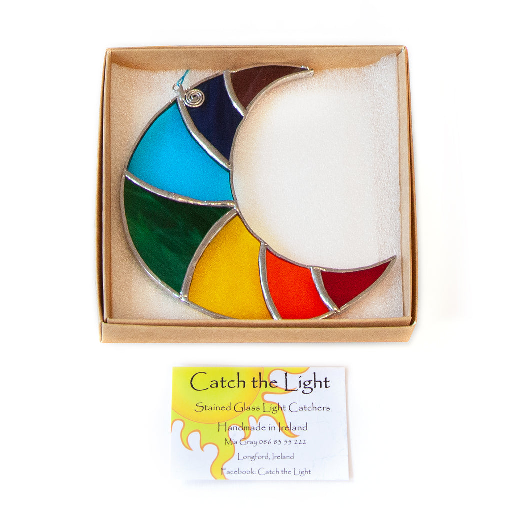 Chakra Moon Stained Glass The Leitrim Design House